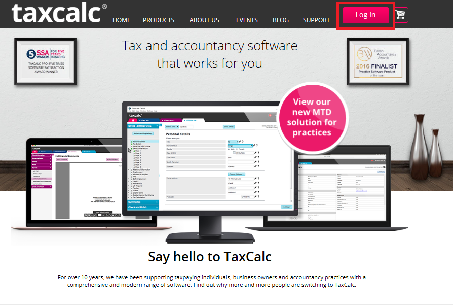 How to reset the TaxCalc website password - Knowledge Base - TaxCalc