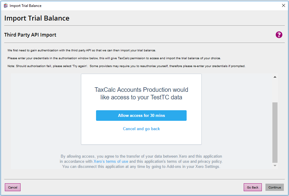 TaxCalc integration with Xero - Knowledge Base - TaxCalc