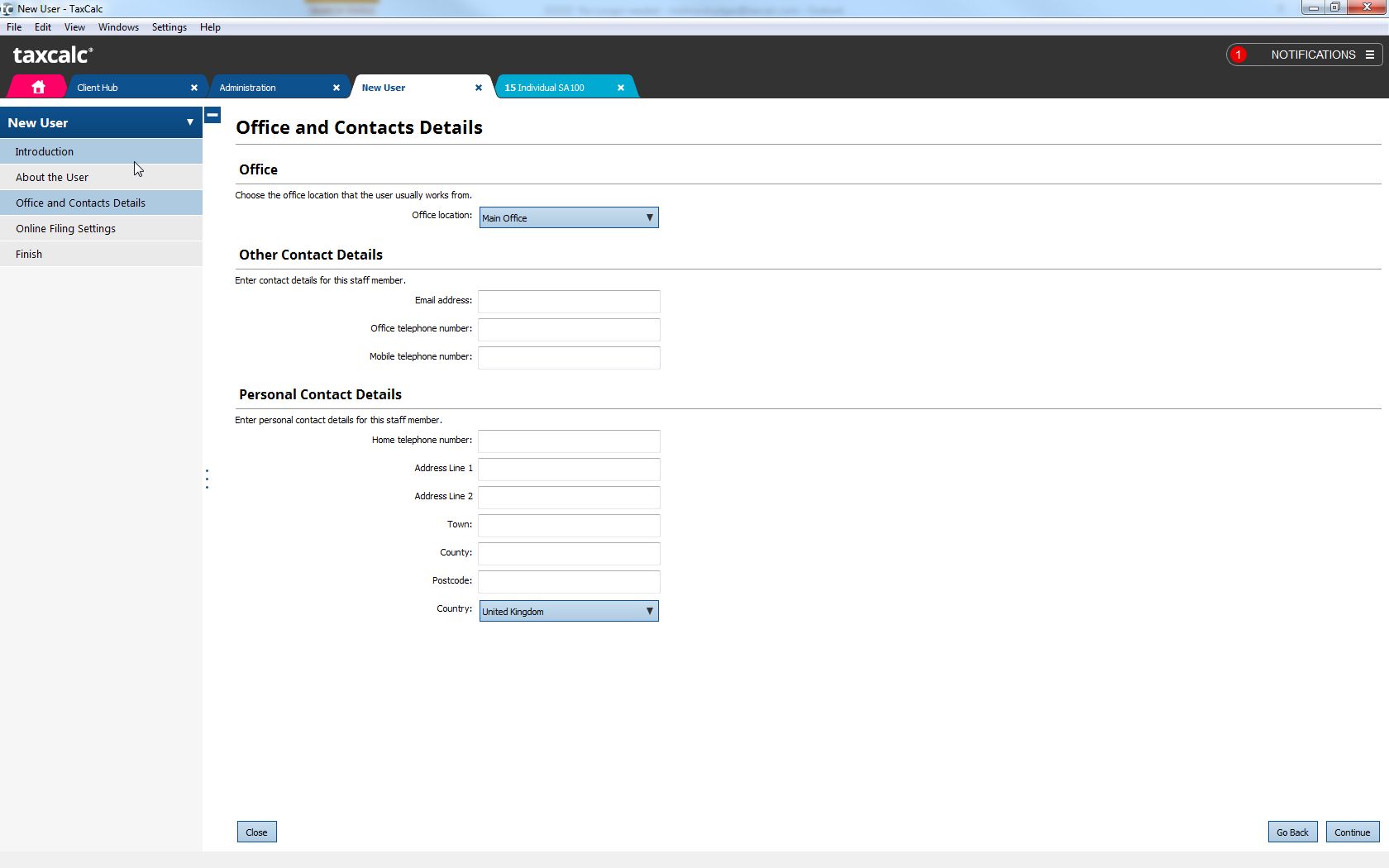 How do I set up a user? - Knowledge Base - TaxCalc
