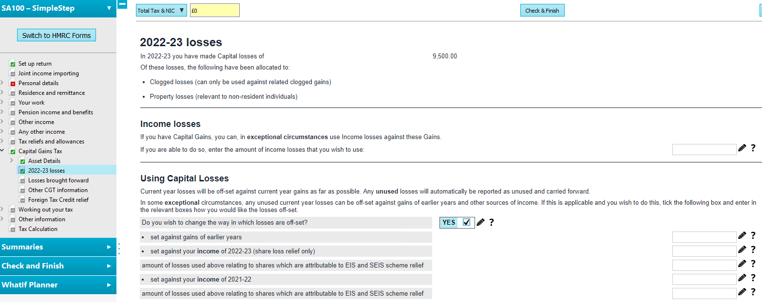 How to claim EIS/SEIS/VCT Relief - Knowledge Base - TaxCalc